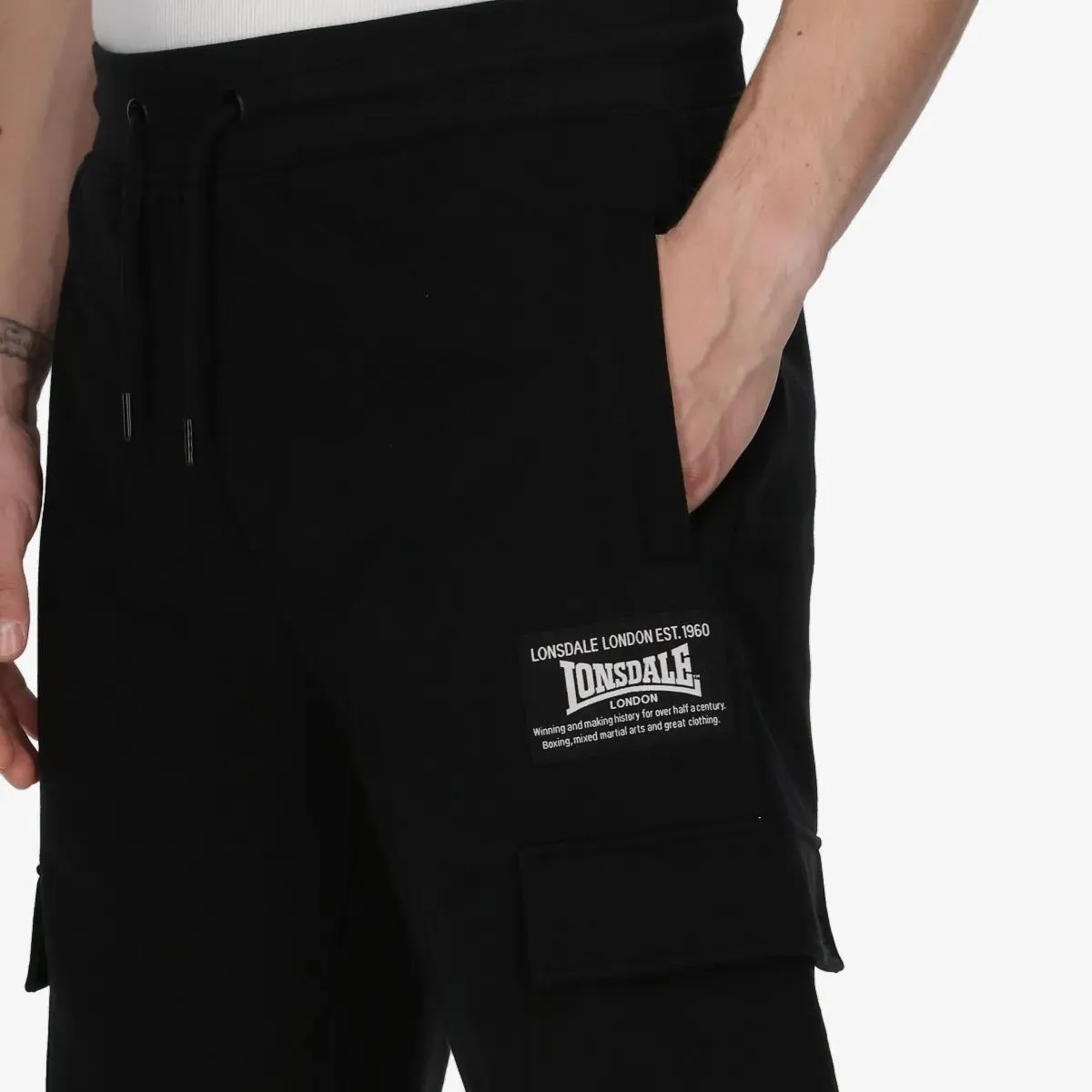 LONSDALE Donji deo trenerke Black London