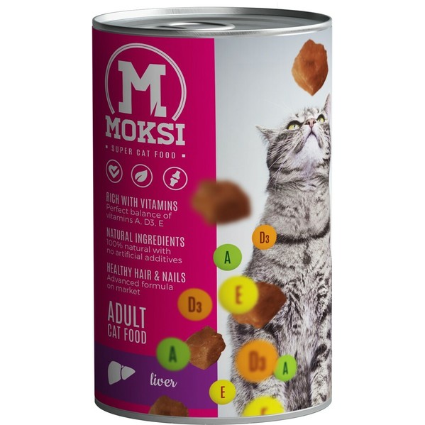 Moksi konzerva za mačke Jetra 415 g