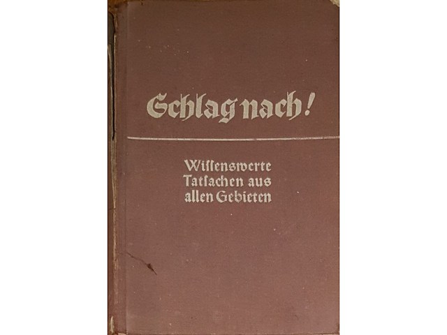 SCHLAG NACH (1939)
