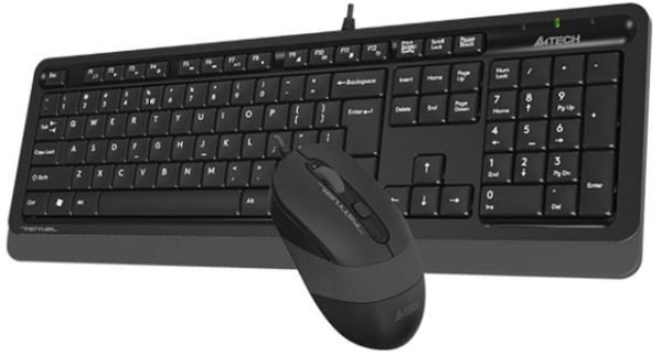 A4-F1010 A4Tech Fstyler tastatura US-LAYOUT + mis USB, Grey