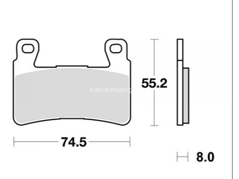 Disk pločice TRW MCB703SRQ ( TRACK - SINTER ) DP500