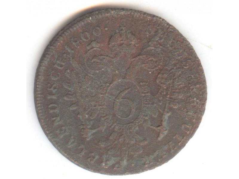 Austrija 6 kreuzer 1800 E