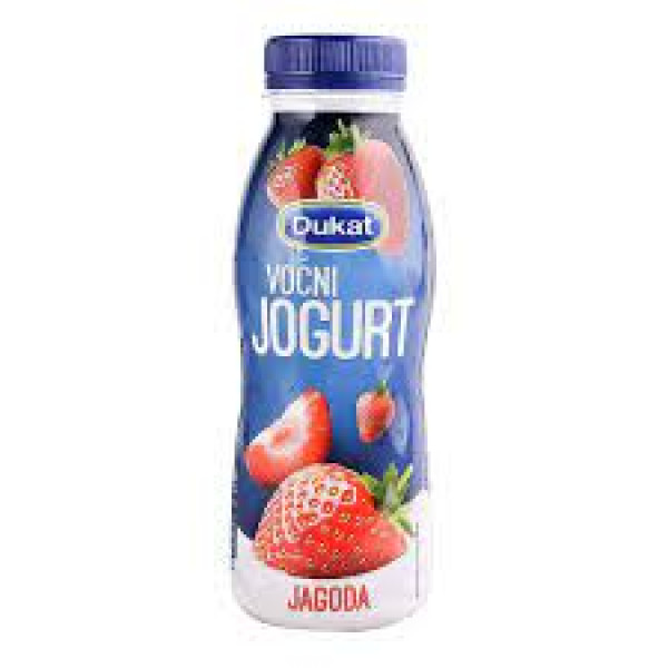 Dukat voćni jogurt jagoda 330g