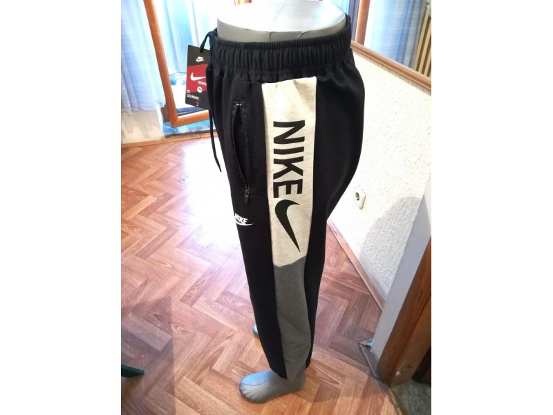 Nova muska trenerka donji deo Nike 3XL 4XL Crno-Siva