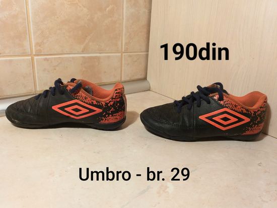 Umbro dečije patike crno narandžaste br. 29