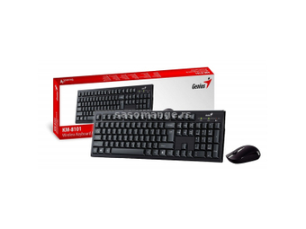 Genius KM-8101 US bežična tastatura crna