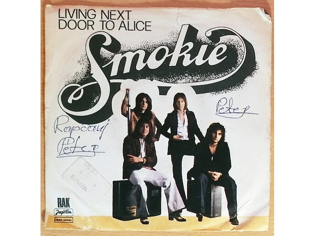 SP SMOKIE - Living Next Door To Alice (1977) 1.pres, VG