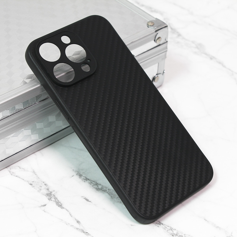 Maska Carbon fiber za iPhone 15 Pro Max 6.7 crna