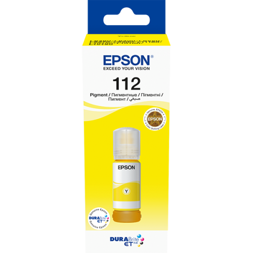 Epson Original Printer Ink/mastilo 112 EcoTank Pigment Yellow ink bottle | C13T06C44A