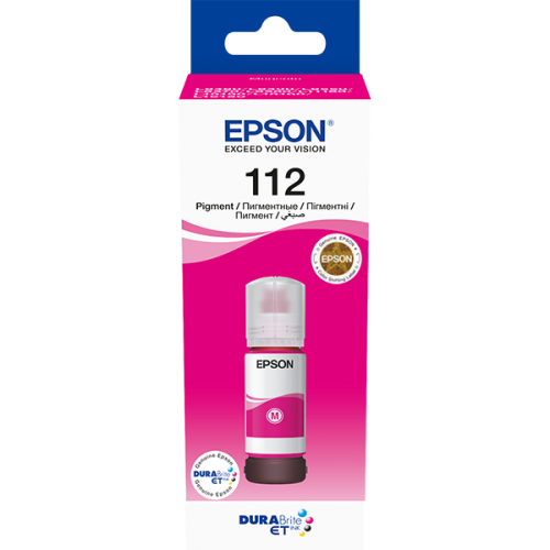 Epson Original Printer Ink/mastilo 112 EcoTank Pigment Magenta ink bottle | C13T06C34A