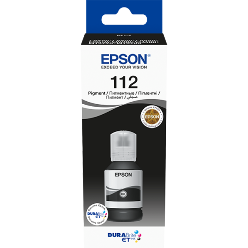Epson Original Printer Ink/mastilo 112 EcoTank Pigment Black ink bottle | C13T06C14A