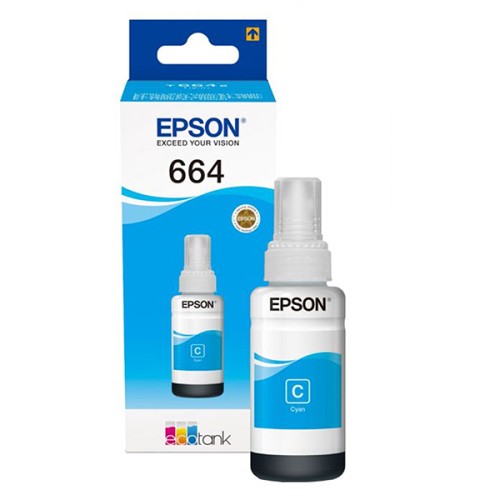 Epson Original Printer Ink/mastilo T6642 Cyan | C13T66424A