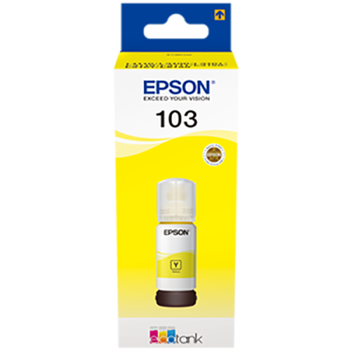 Epson Original Printer Ink/mastilo 103 EcoTank Yellow ink bottle | C13T00S44A