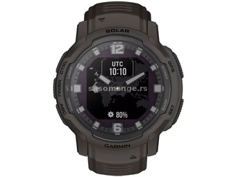 Garmin instinct crossover smartwatch solar black ( 010-02730-01 )