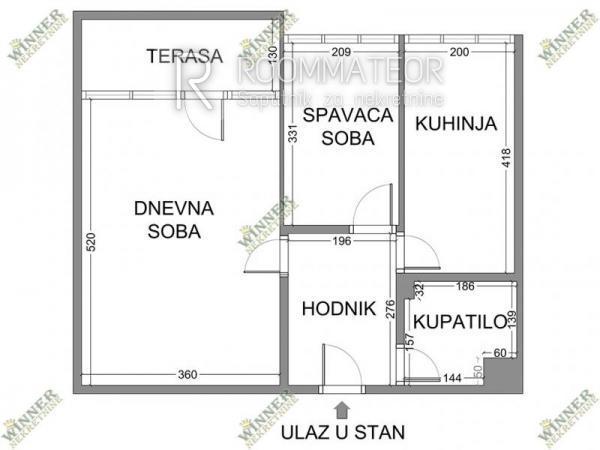 Sava Burića, Jednoiposoban stan na prodaju, 47m2, 87.000€