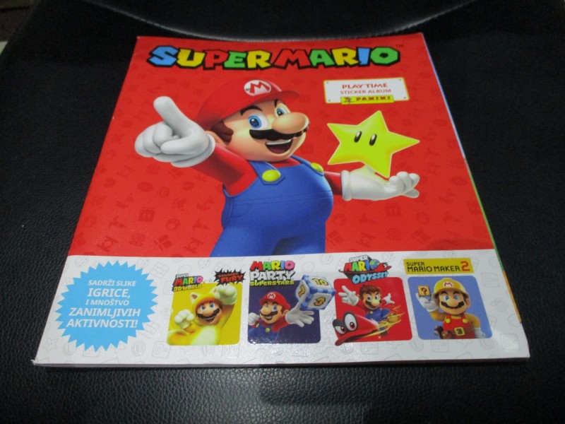 Prazan album Super Mario Panini