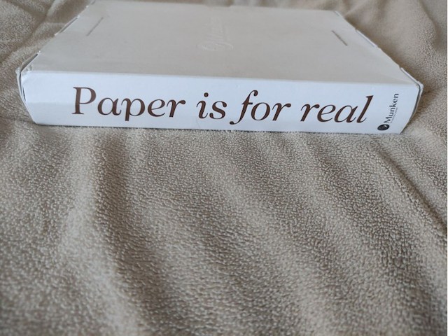 Paper is for real,MUNKEN,by arctic paper