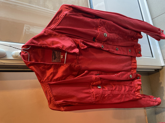 90s vintage crvena kratka jaknica