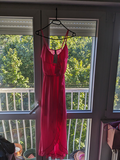 Pink haljina univerzalna velicna novo