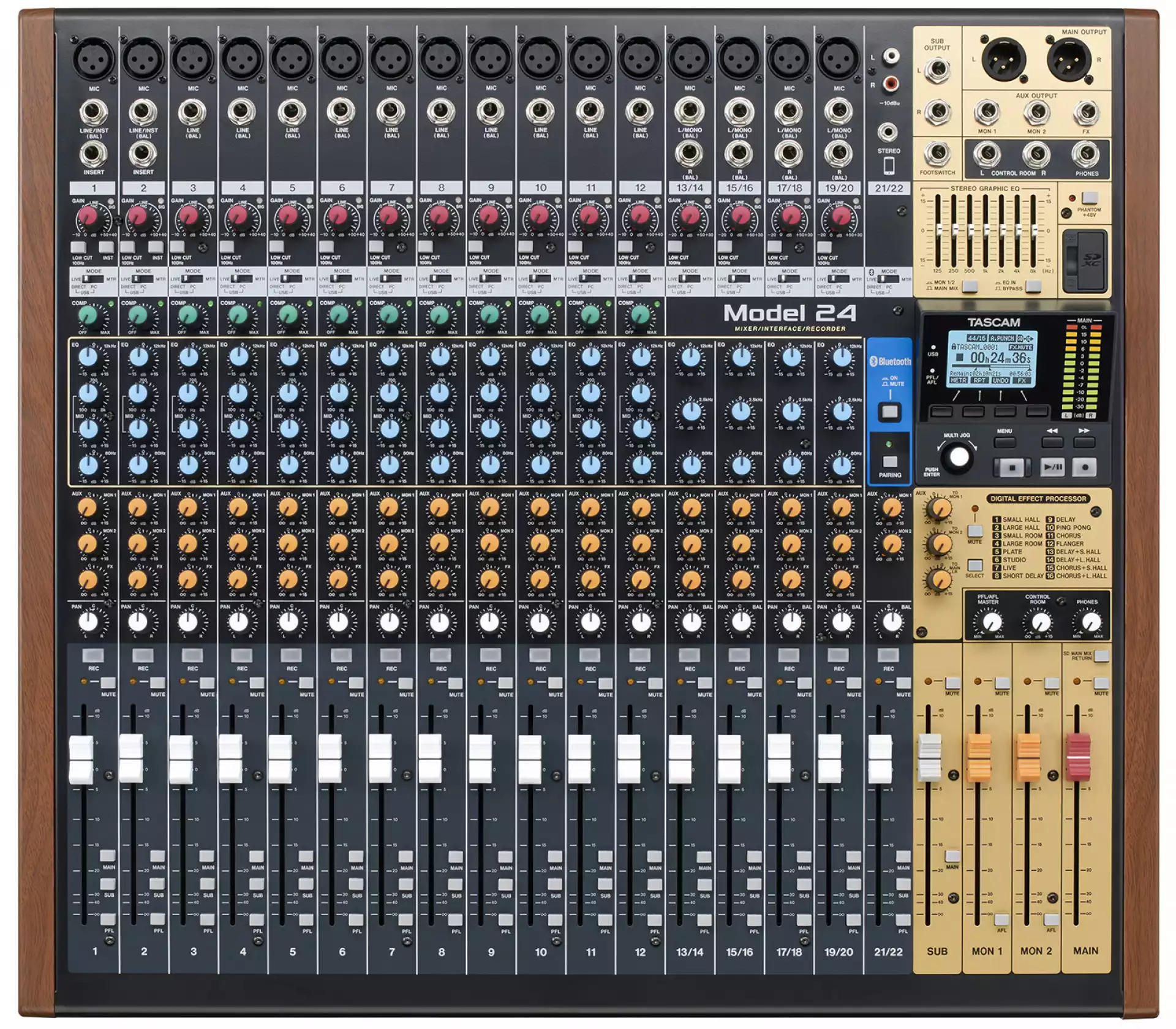 TASCAM MODEL 24 - Pasivna mikseta - Mikseta bez snage