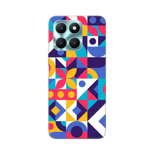 Silikonska futrola - maska print Skin za Huawei Honor X6a Colorful Mosaic