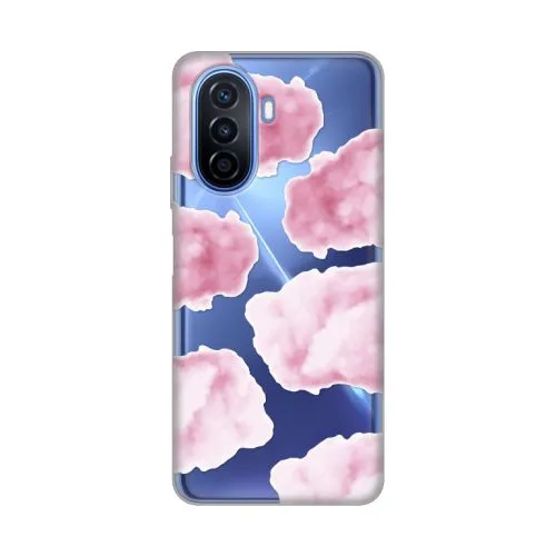 Silikonska futrola - maska print Skin za Huawei Nova Y70/Nova Y70 Plus Pink Clouds