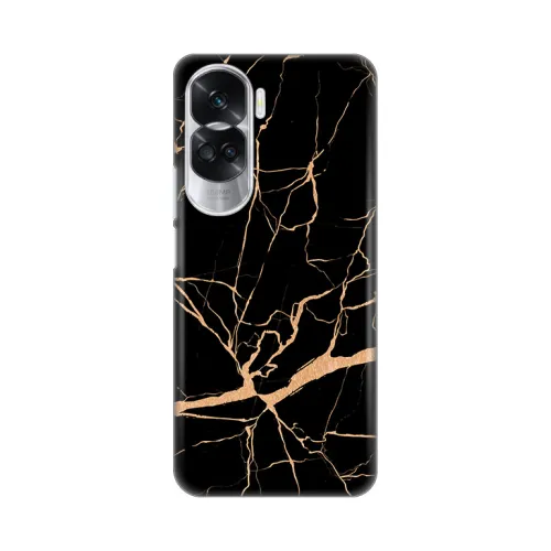 Silikonska futrola - maska print za Huawei Honor 90 Lite All Black