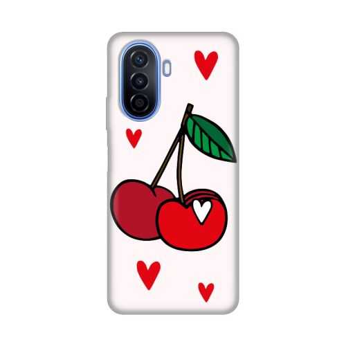 Silikonska futrola - maska print za Huawei nova Y70 Cherry