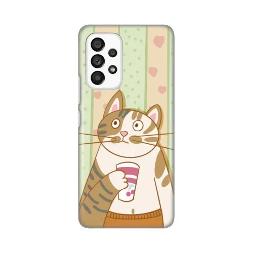Silikonska futrola - maska print za Samsung A536 Galaxy A53 5G Cool Cat