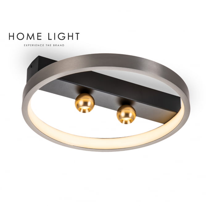 HOME LIGHT – LUNA 233 PLAFONJERA 29W 3000K SIVA/ZLATO