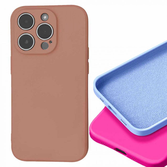 Futrola silikonska Partner Case Za Iphone 15 Pro Max Puder Roze