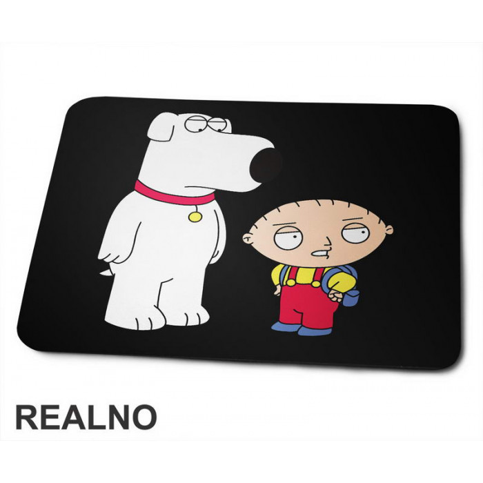 BRIAN AND STEWIE WAITING - FAMILY GUY - PODLOGA ZA MIŠ