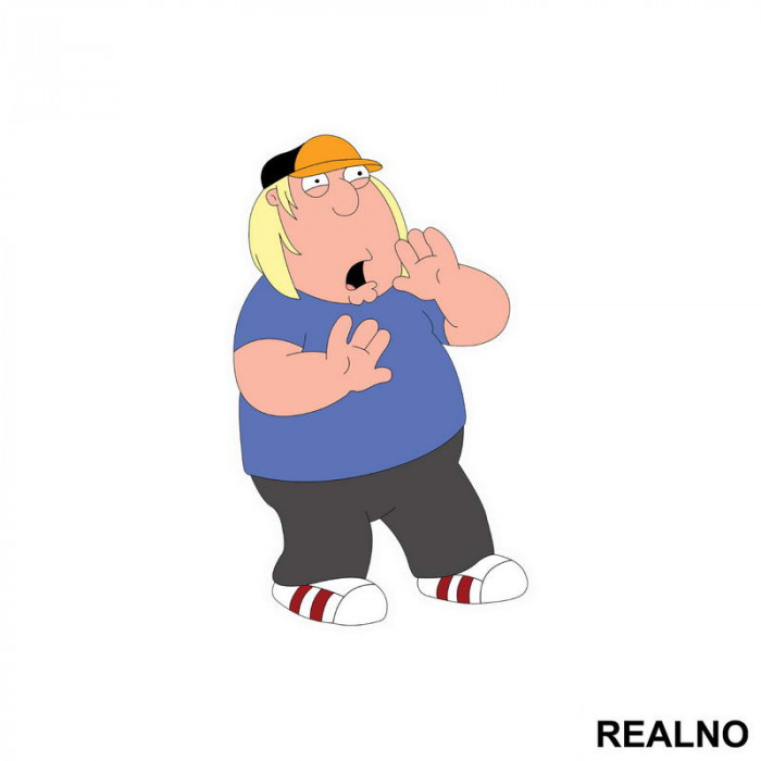 CHRIS GRIFFIN - SHOUTING - FAMILY GUY - NALEPNICA