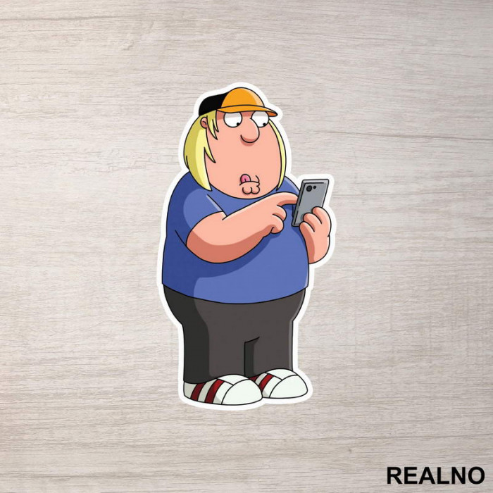 CHRIS GRIFFIN ON THE PHONE - FAMILY GUY - NALEPNICA