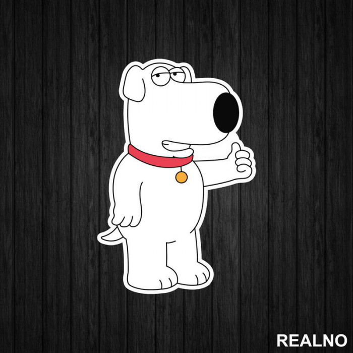 EVERYTHING IS OKAY - BRIAN GRIFFIN - FAMILY GUY - NALEPNICA