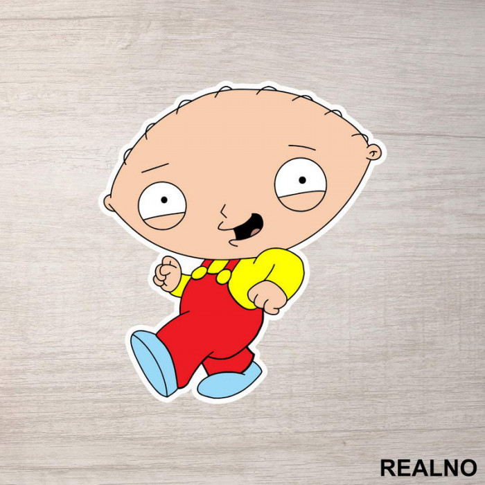 STEWIE IS DANCING - FAMILY GUY - NALEPNICA