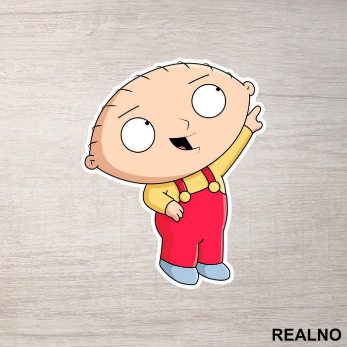 STEWIE TOUCHING - FAMILY GUY - NALEPNICA