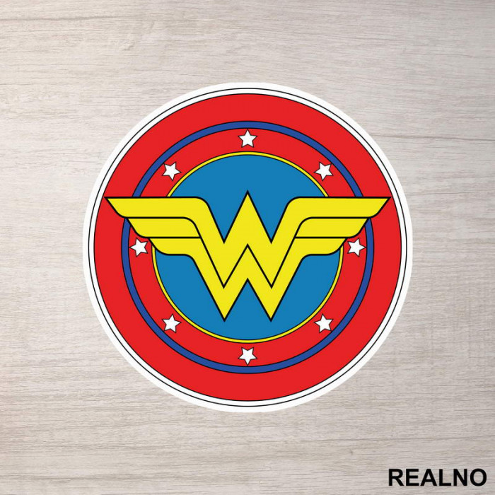 COLOR LOGO - WONDER WOMAN - NALEPNICA