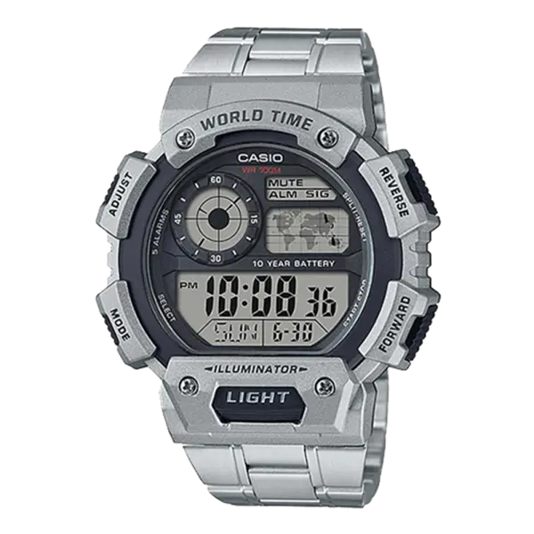 CASIO Muški sat AE-1400WHD-1A srebrni