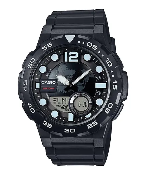 CASIO Muški sat AEQ-100W-1A crni