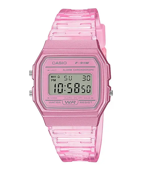 CASIO Ženski sat F-91WS-4 roze