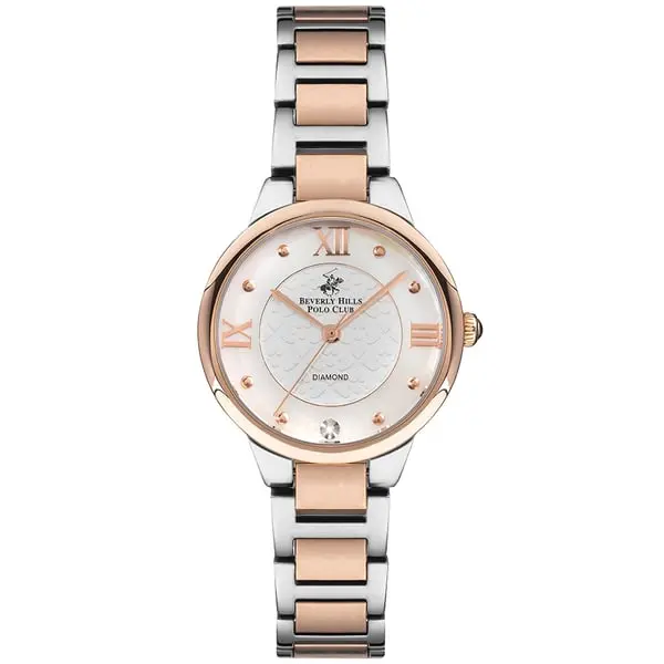 BEVERLY HILLS POLO CLUB Ženski sat BP3235X.520 rose gold-srebrni