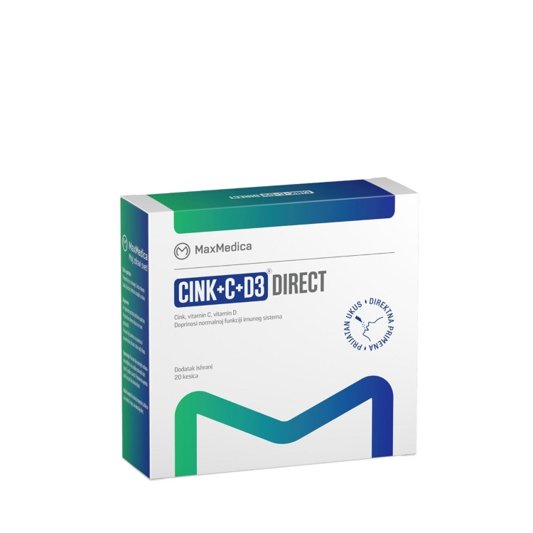 MaxMedica Cink+C+D3 direct kesice a20