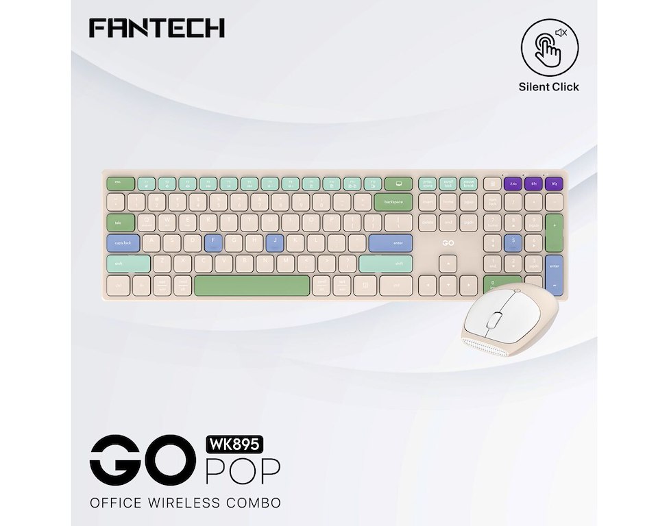 Combo mis tastatura wireless Fantech WK-895 bez