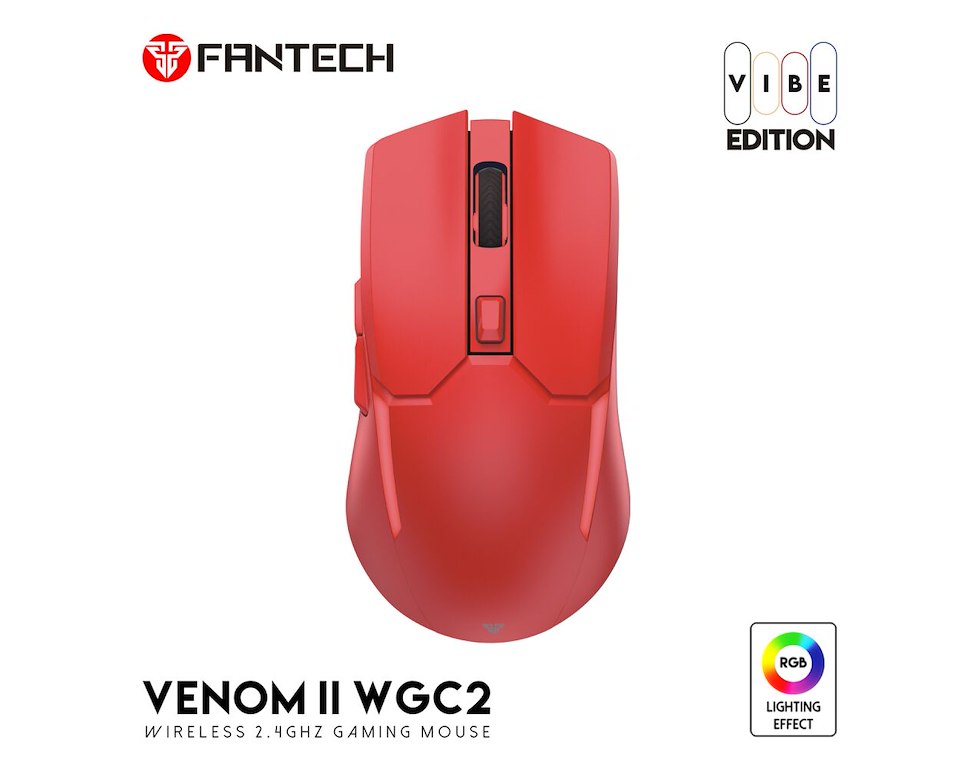 Mis Wireless Gaming Fantech WGC2 Venom II crveni