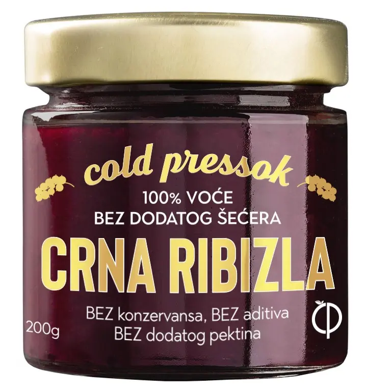 COLD PRESSOK Voćni namaz crna ribizla 200g