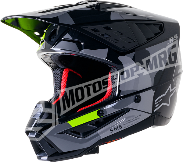 Alpinestars Super Tech M5 Kaciga Crno-Fluo