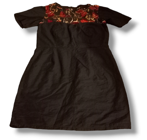 Vintage crna haljina, 38/40, NOVO