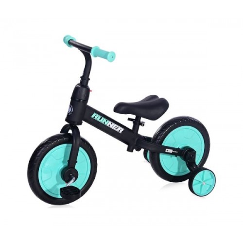 Lorelli balance bike runner 2u1 black&turquoise