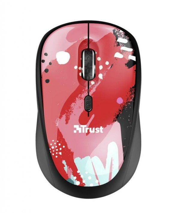 YVI WIRELESS MOUSE RED BRUSH (24440)